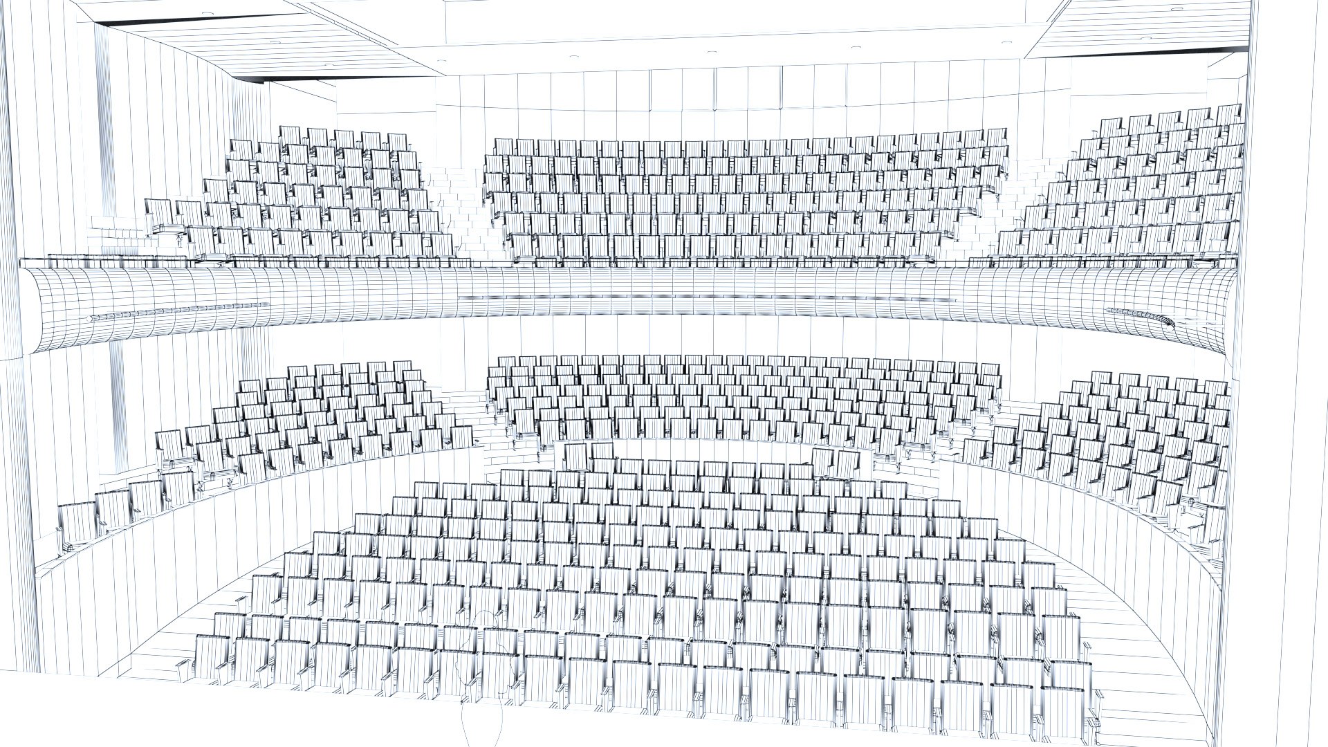 Modern Theater Hall Audience Model - TurboSquid 1670618