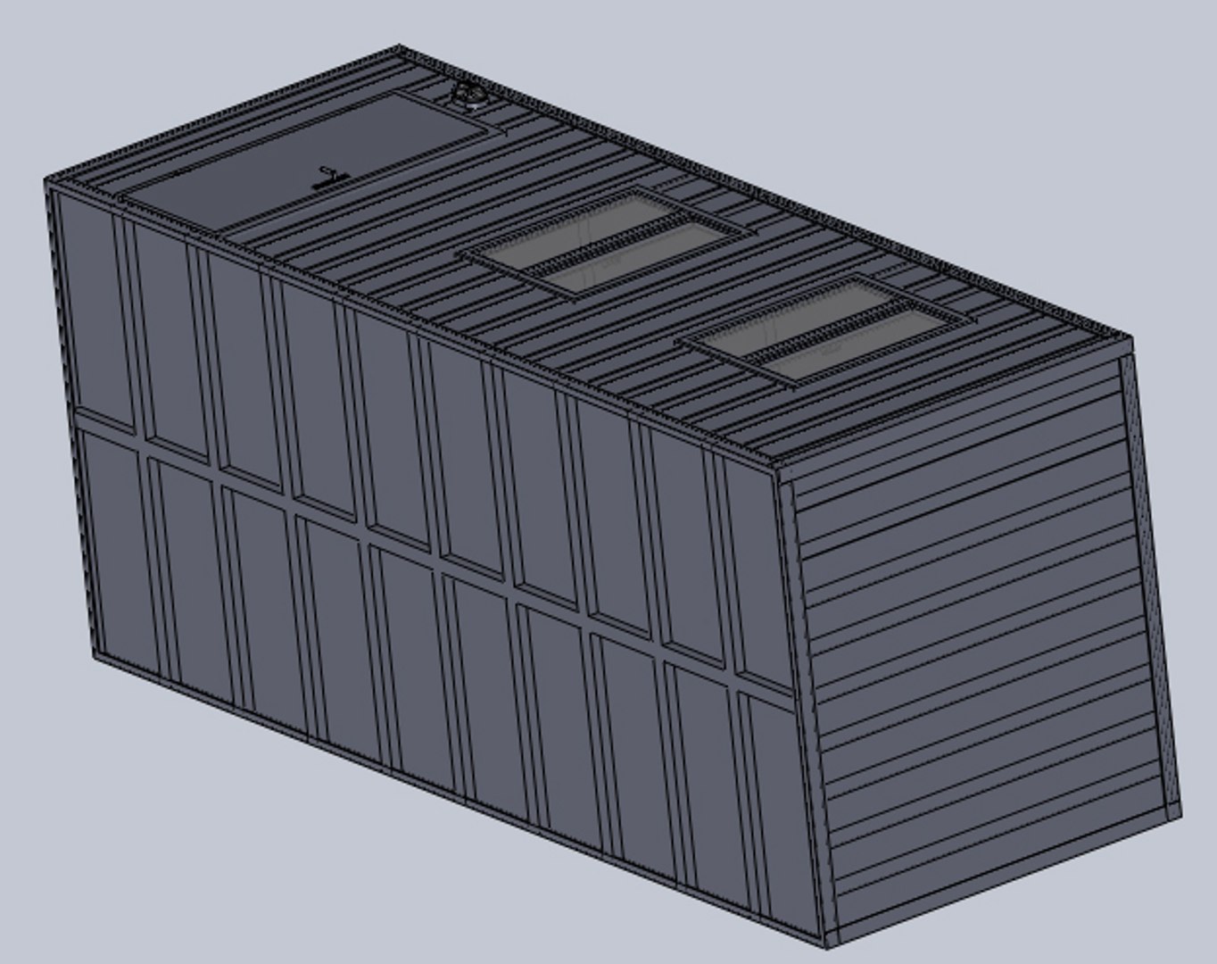 3d House Shipping Container Model