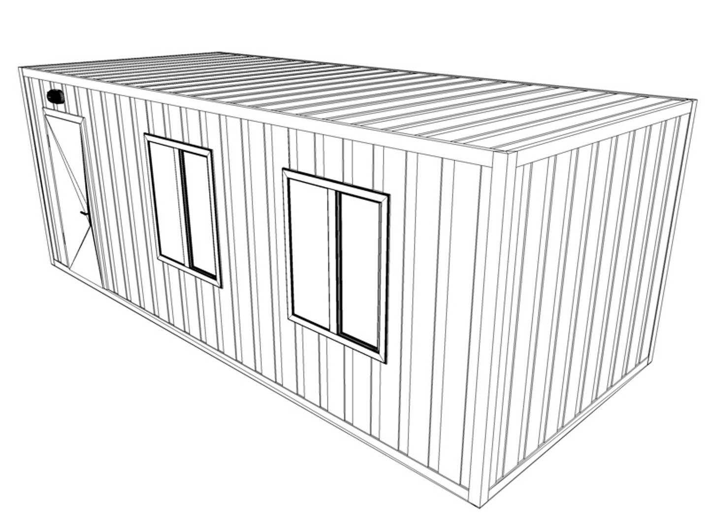 3d House Shipping Container Model