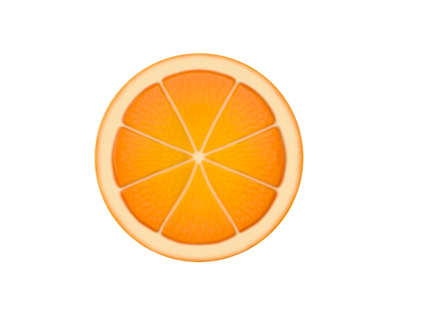 Orange Slice 3D Model - TurboSquid 1797831