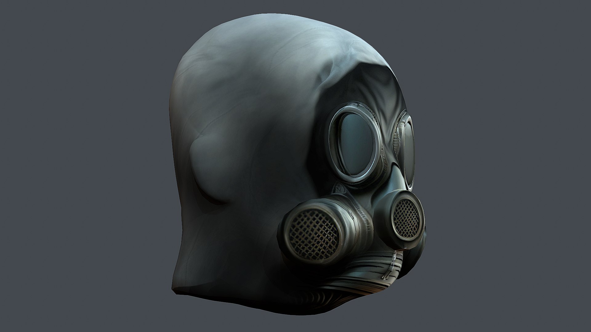 3D Gas mask protection futuristic isolated equipment - TurboSquid 2033316