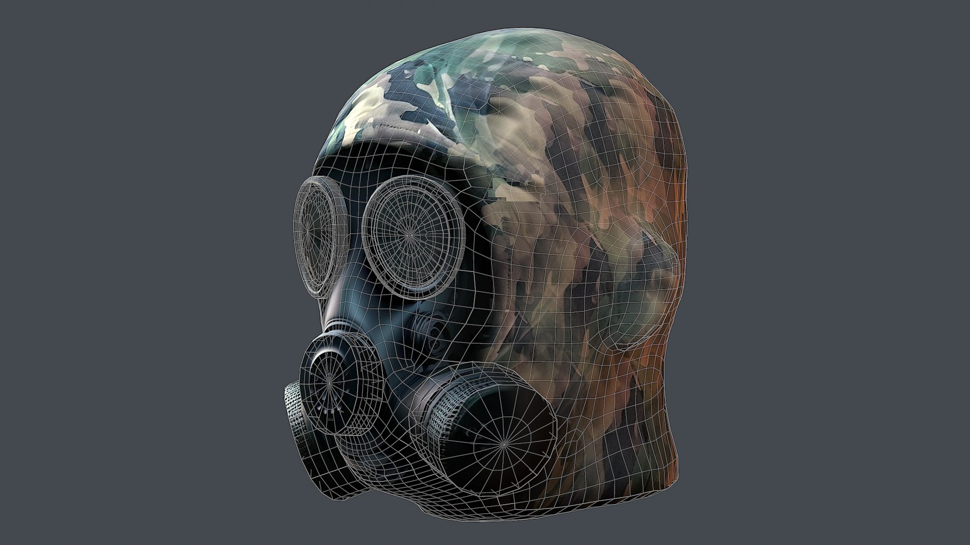 3D Gas mask protection futuristic isolated equipment - TurboSquid 2033316