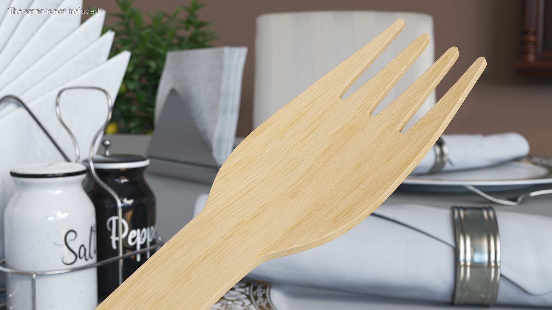3D Disposable Wooden Fork - TurboSquid 1947838