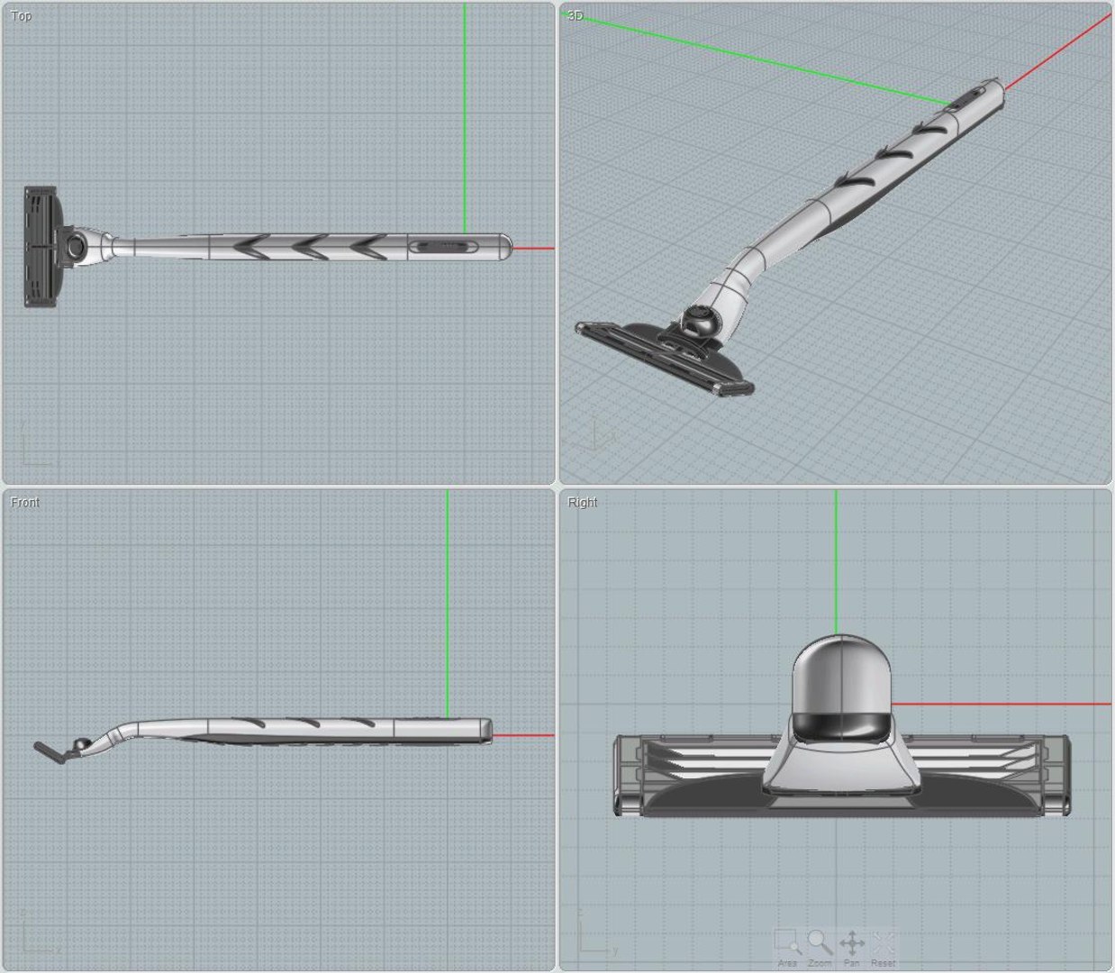 3d Razor Gillette Model