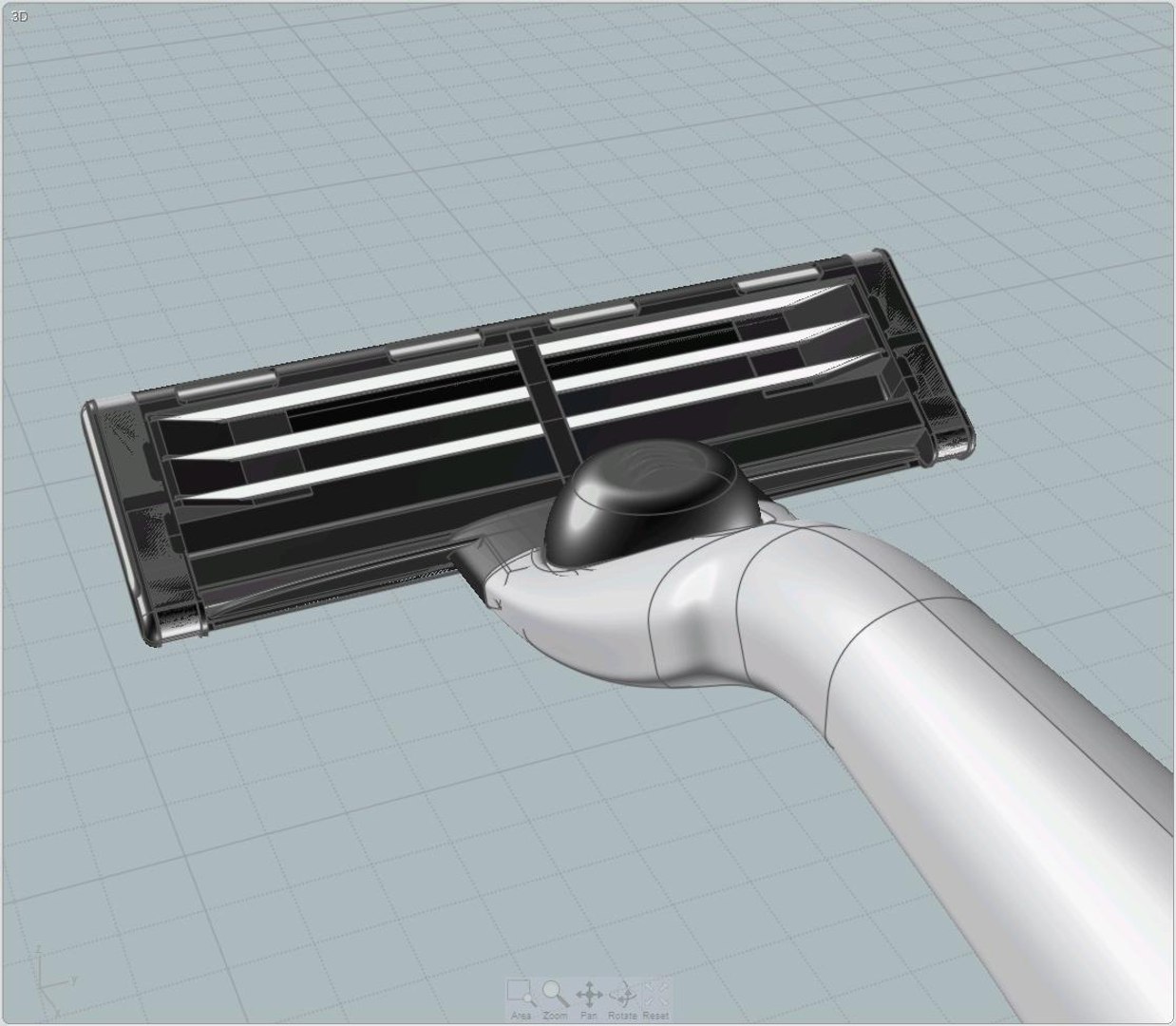 3d Razor Gillette Model