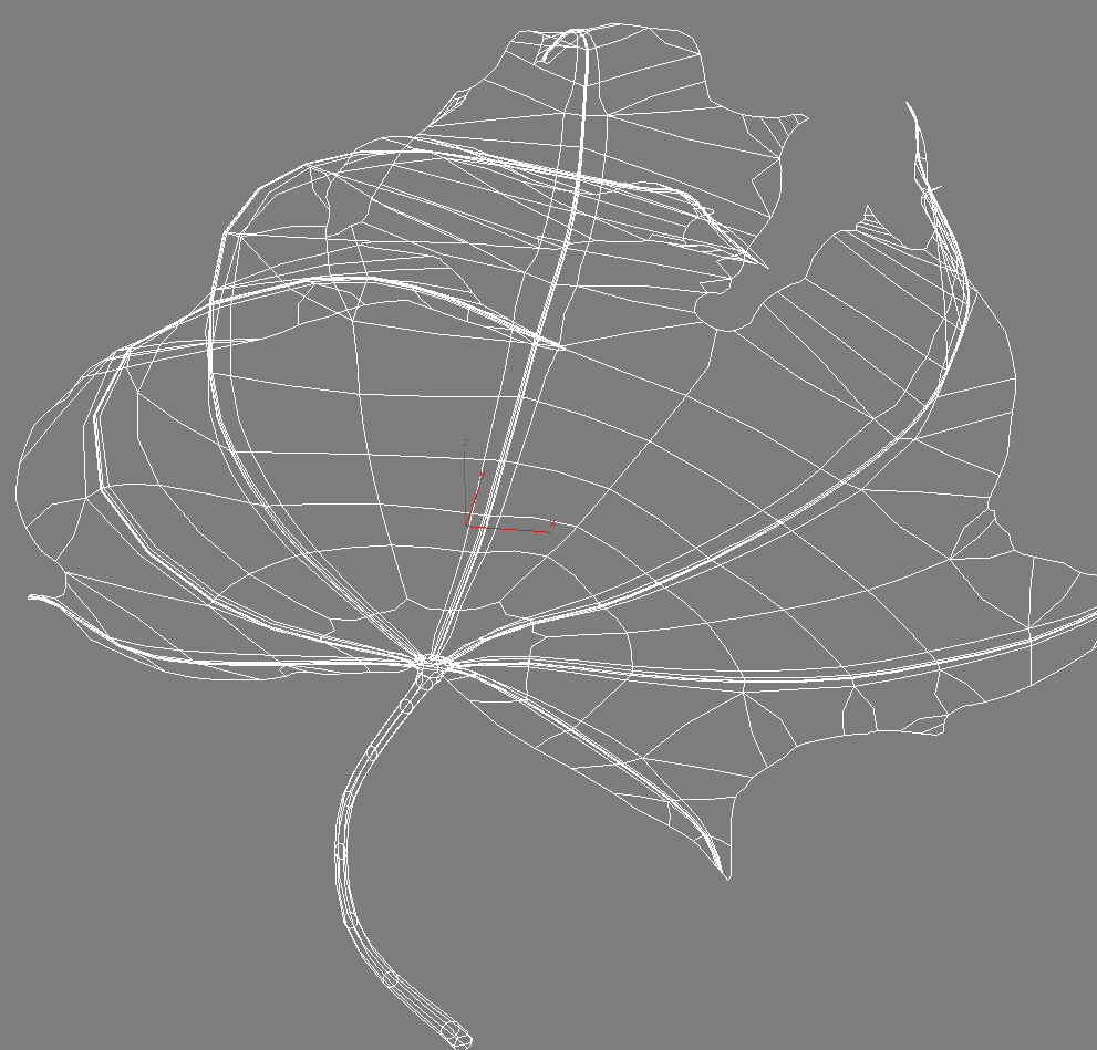 3d model realistic autumn leaves leaf