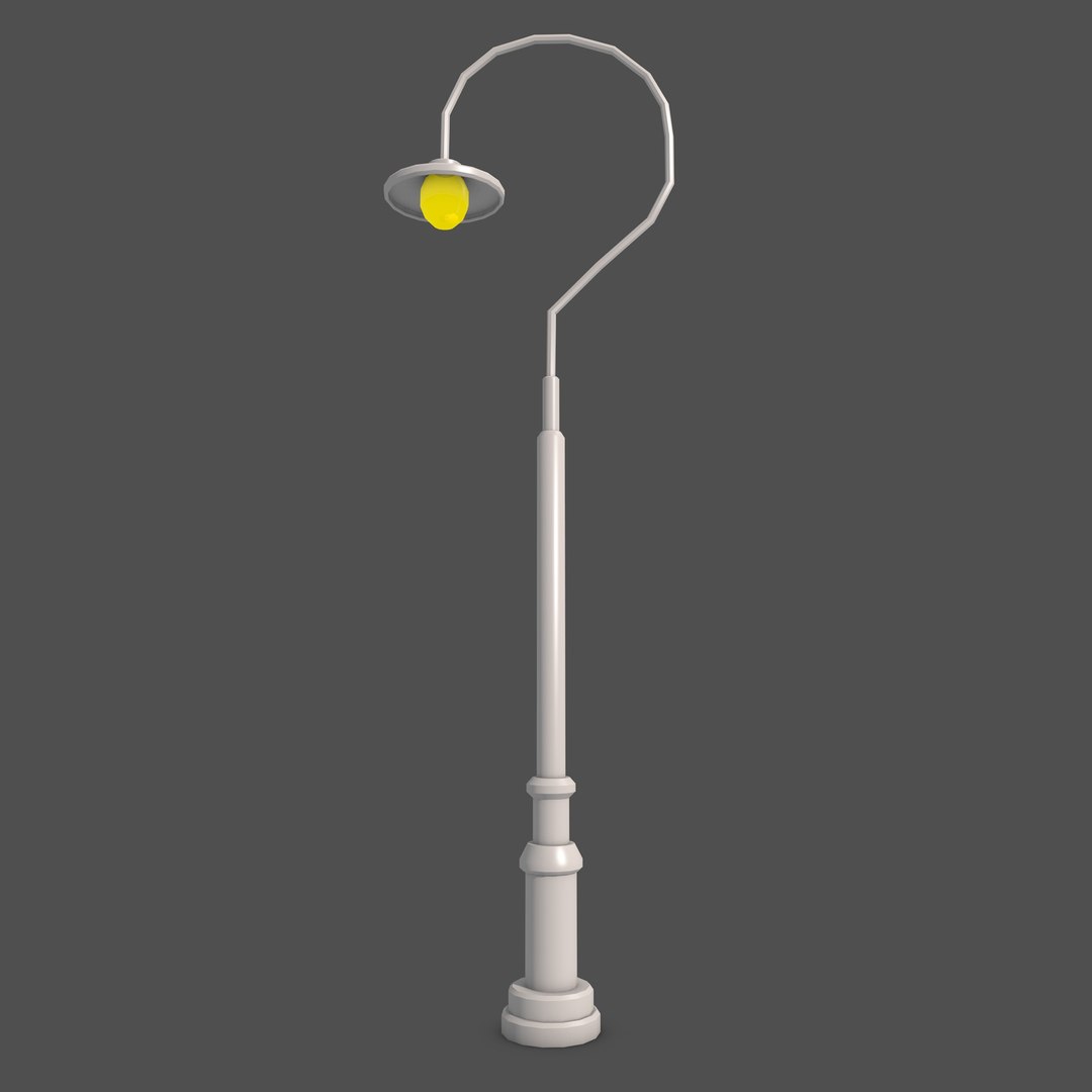 3d street lamp