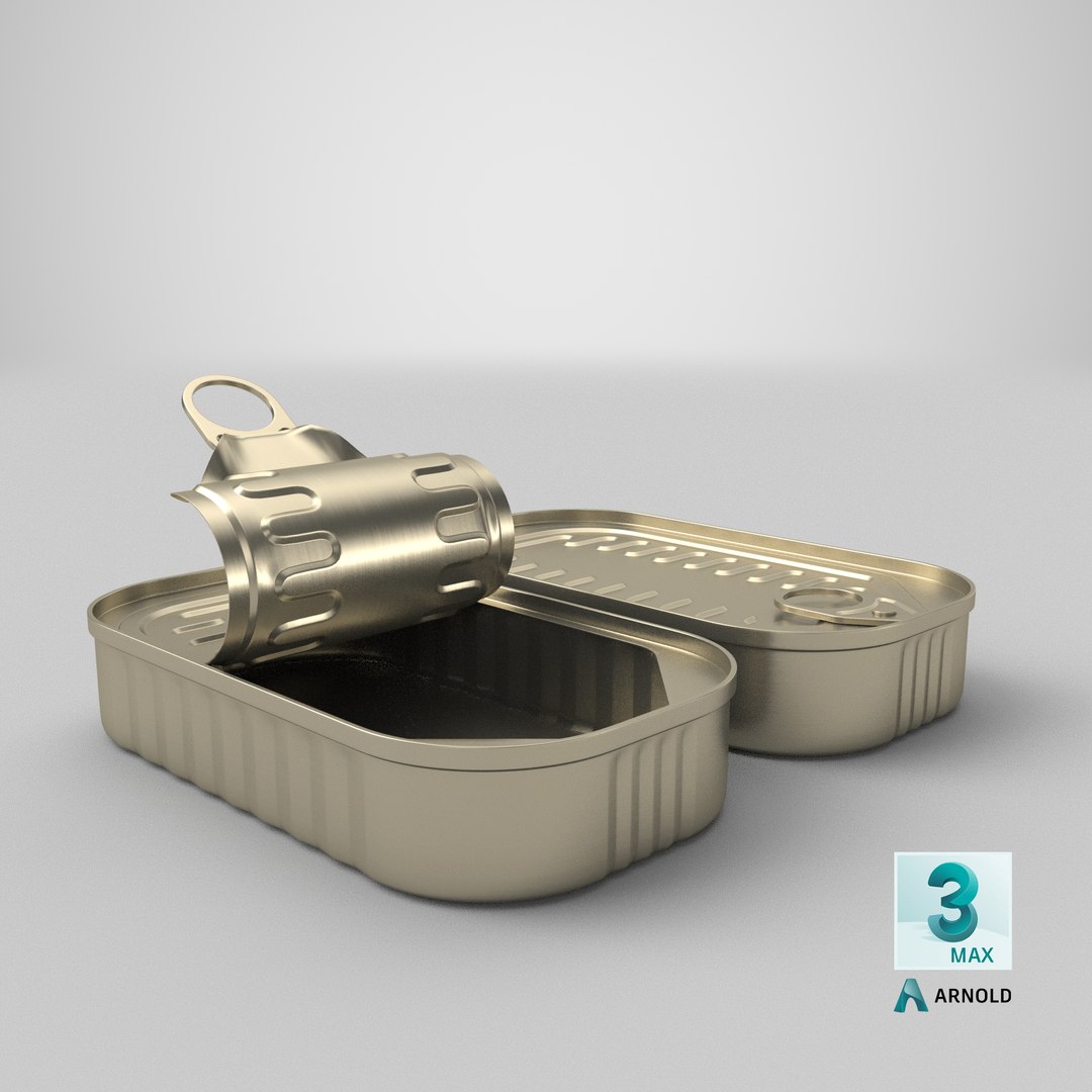 Rectangular Tin Can model - TurboSquid 2025455