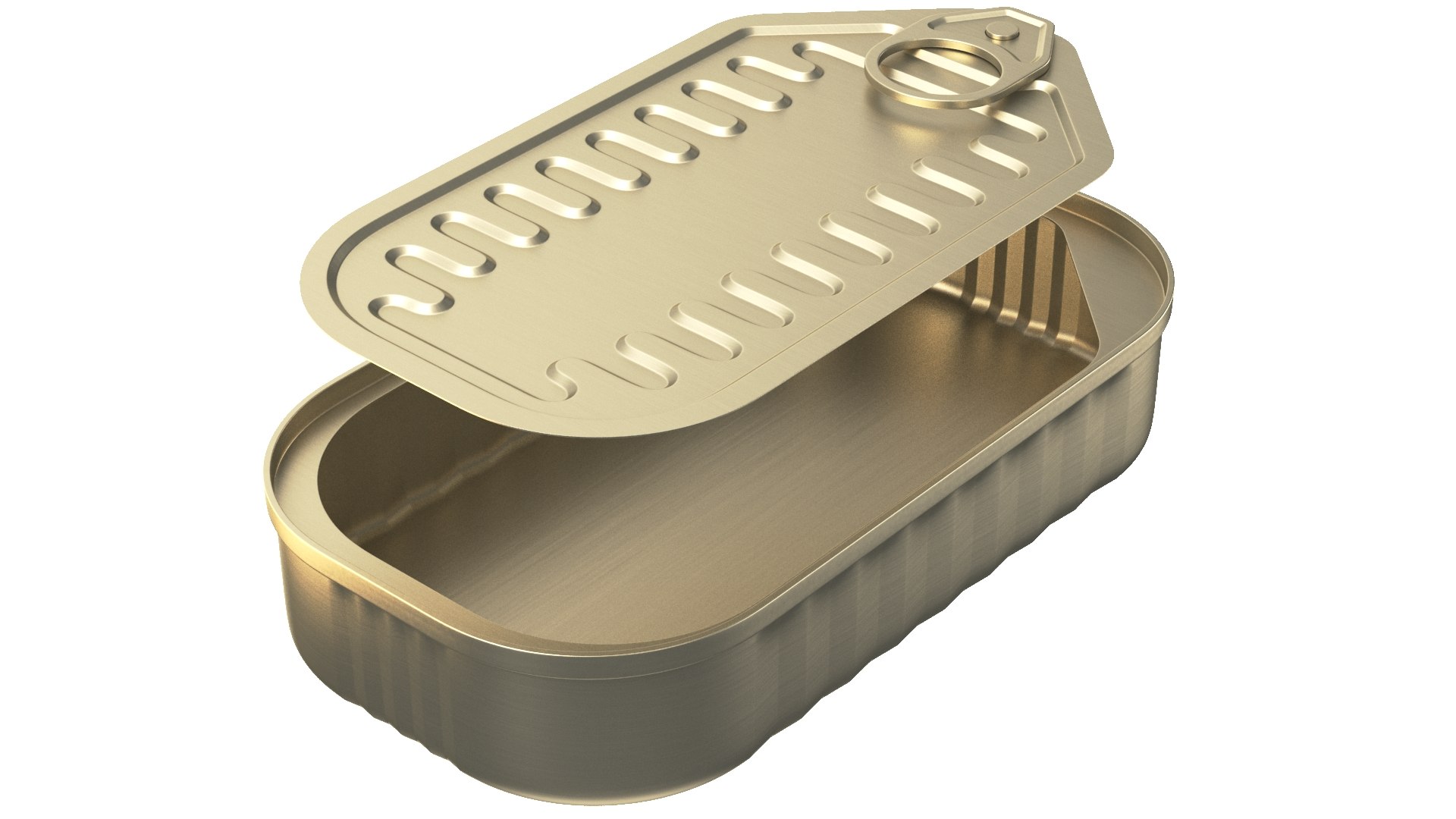Rectangular Tin Can model - TurboSquid 2025455