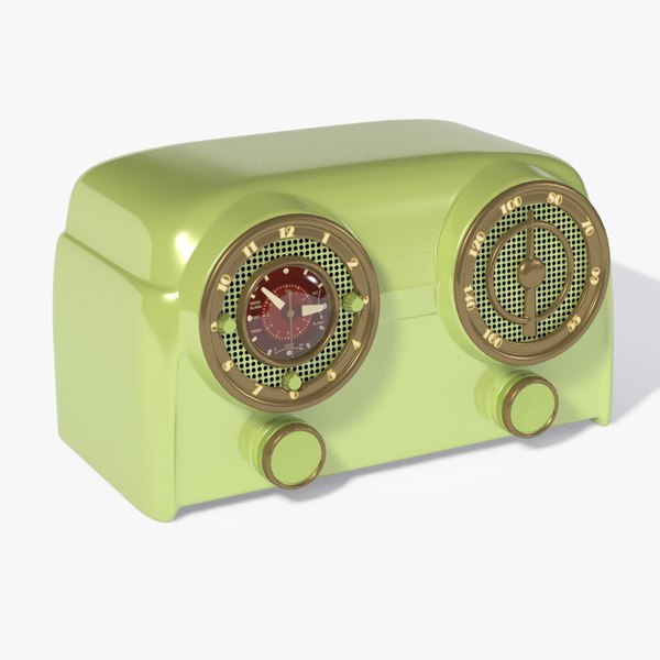 3D модель Радио 1950-х годов - TurboSquid 843479
