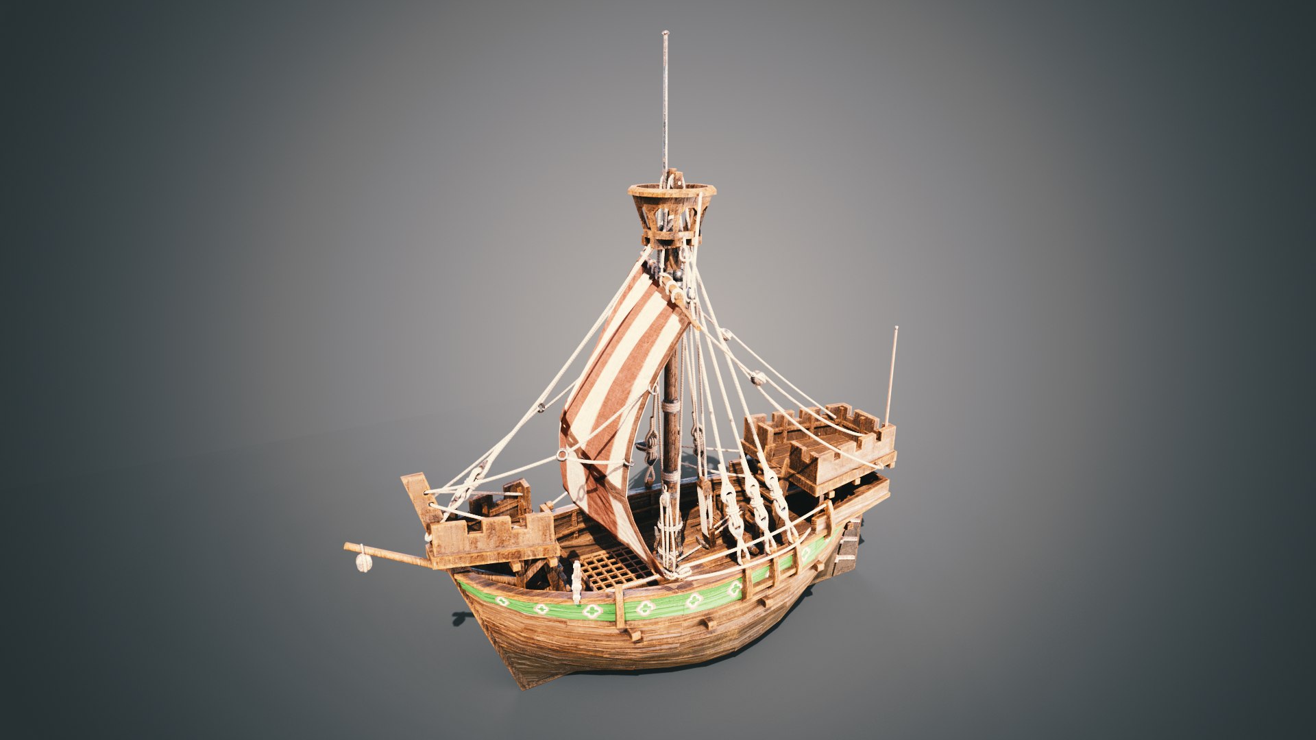 Cog Ship 3D Model - TurboSquid 2028664