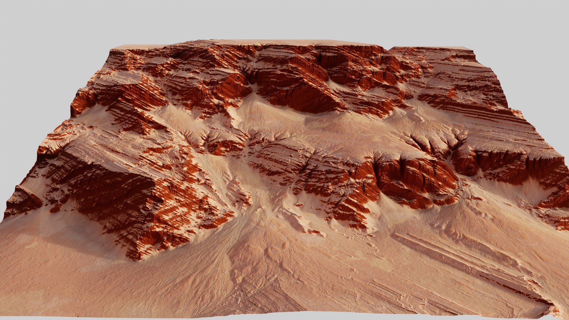 3D Desert Rocky Slope Model - TurboSquid 2152342