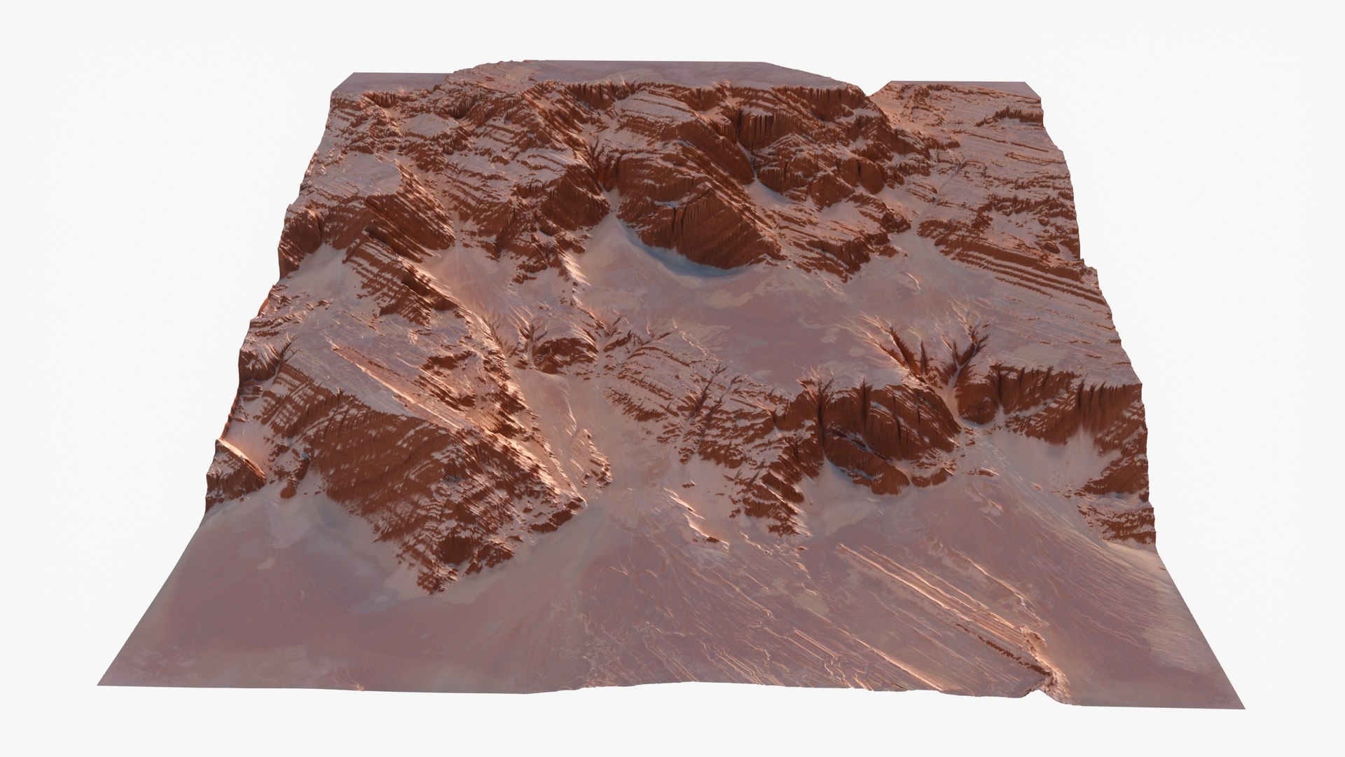 3D Desert Rocky Slope Model - TurboSquid 2152342