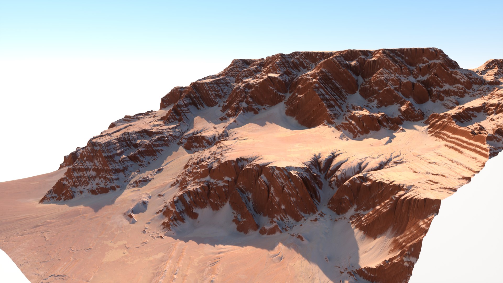 3D Desert Rocky Slope Model - TurboSquid 2152342