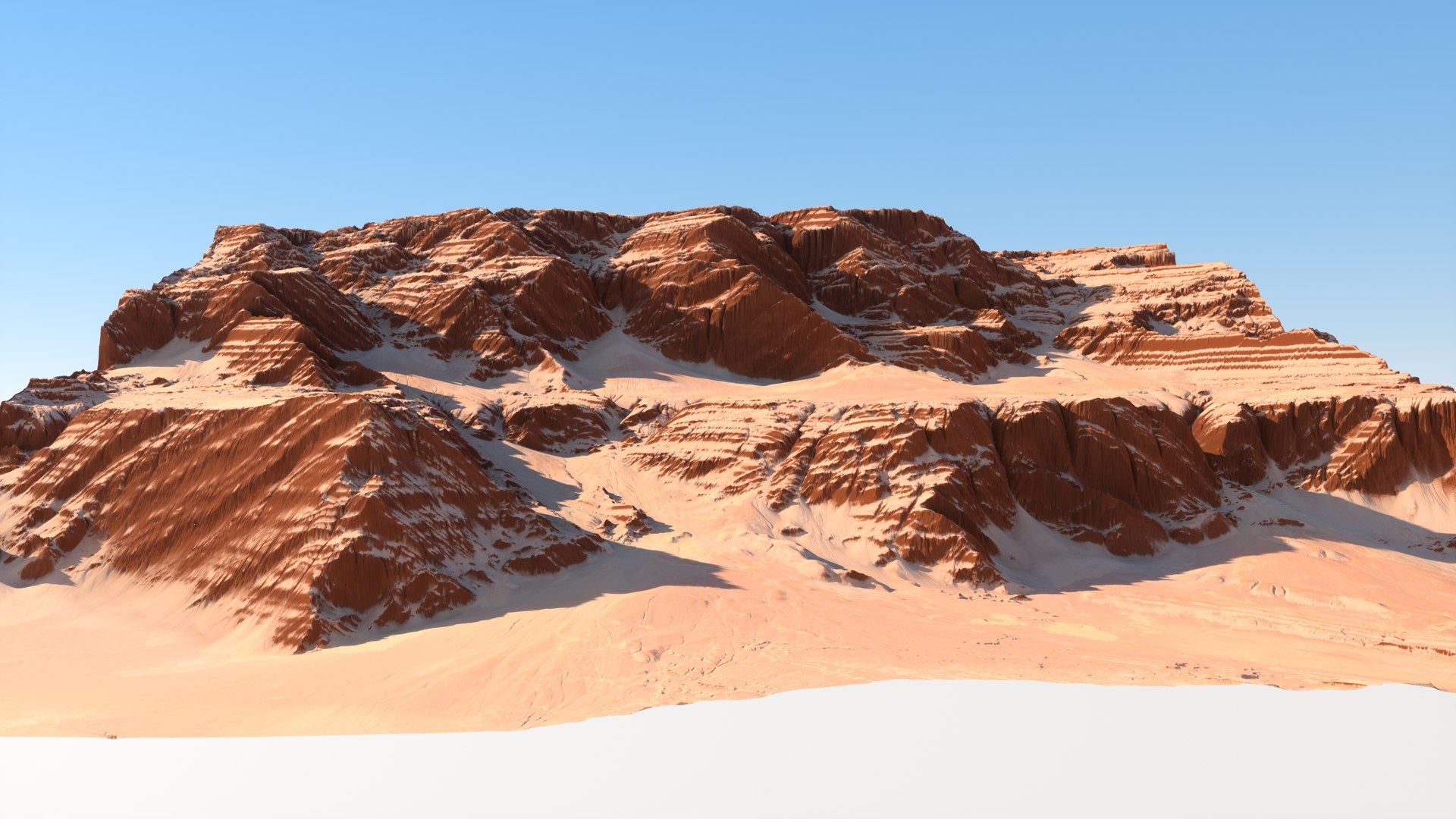 3D Desert Rocky Slope Model - TurboSquid 2152342