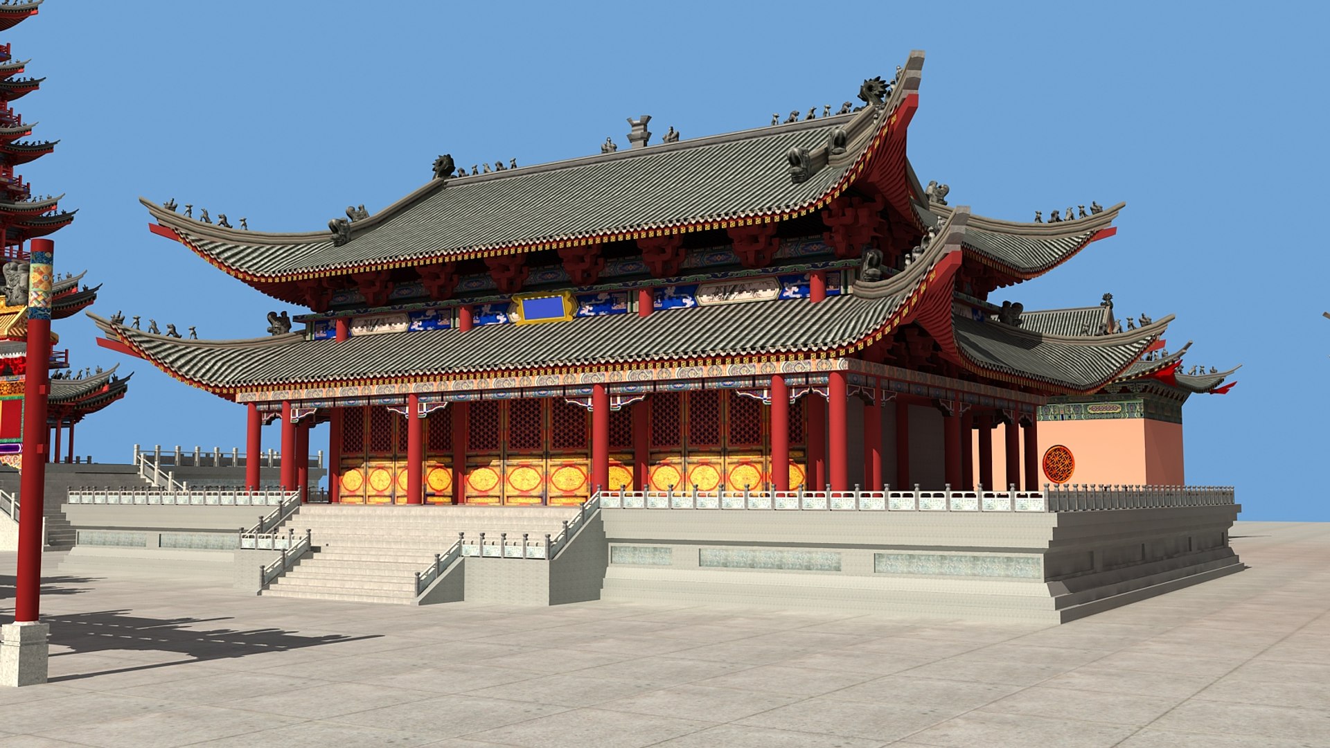 Ancient Chinese Buildings 3D - TurboSquid 1332811