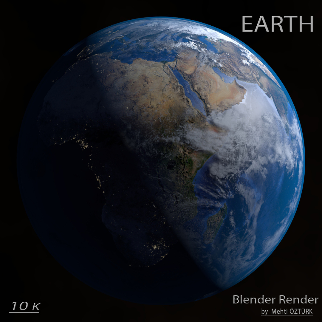 Realistic Earth 3d Max