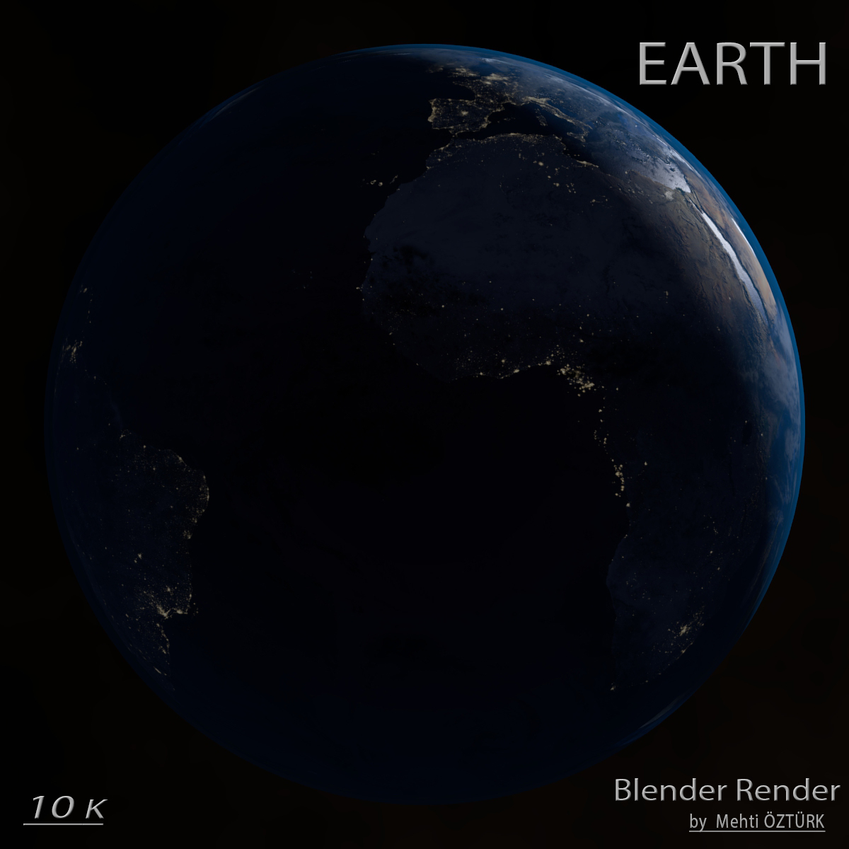 realistic earth 3d max