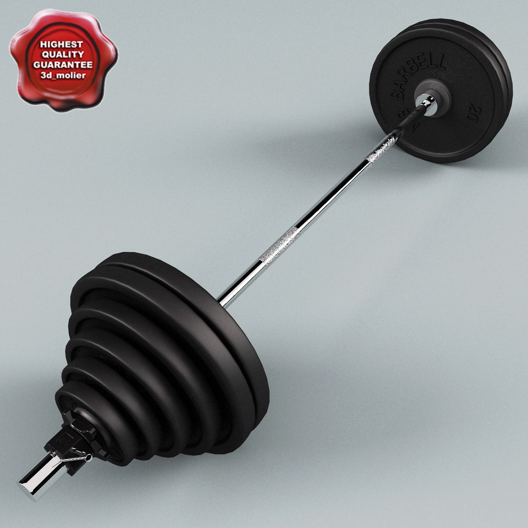 3d Barbell Modelled Weight Model