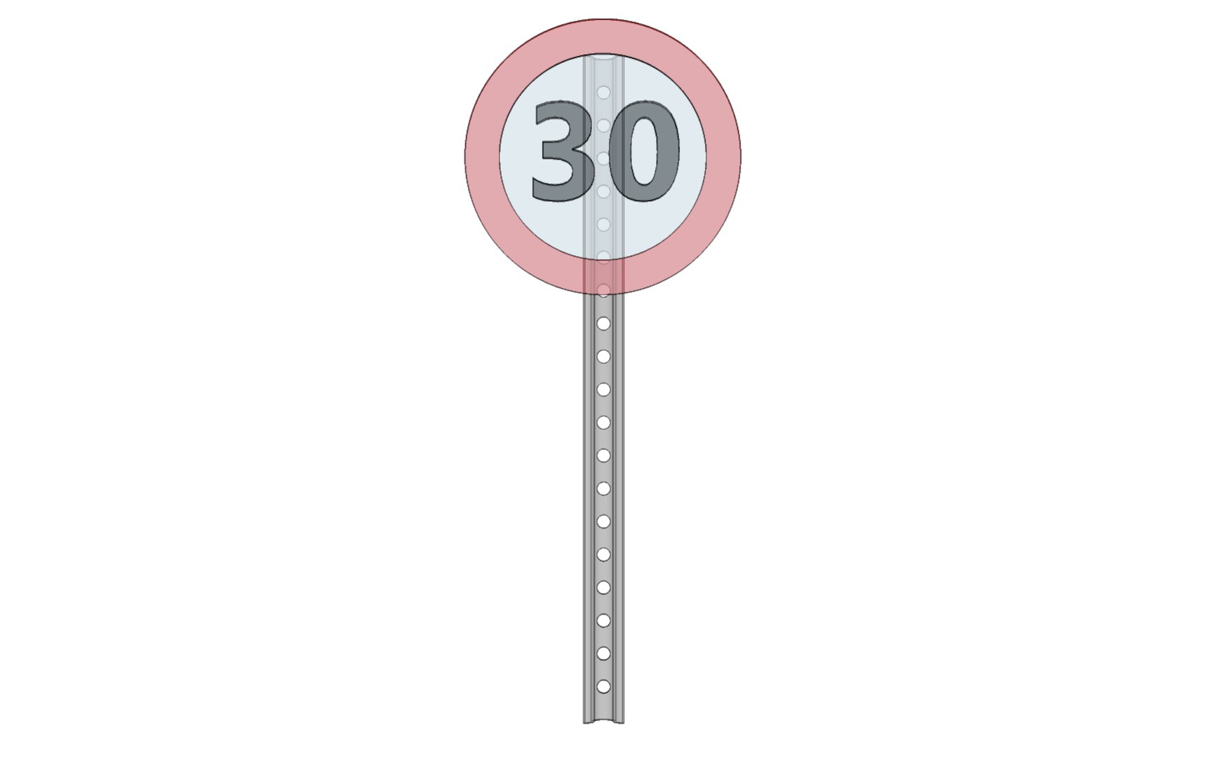 30 speed limit 3D - TurboSquid 1872233