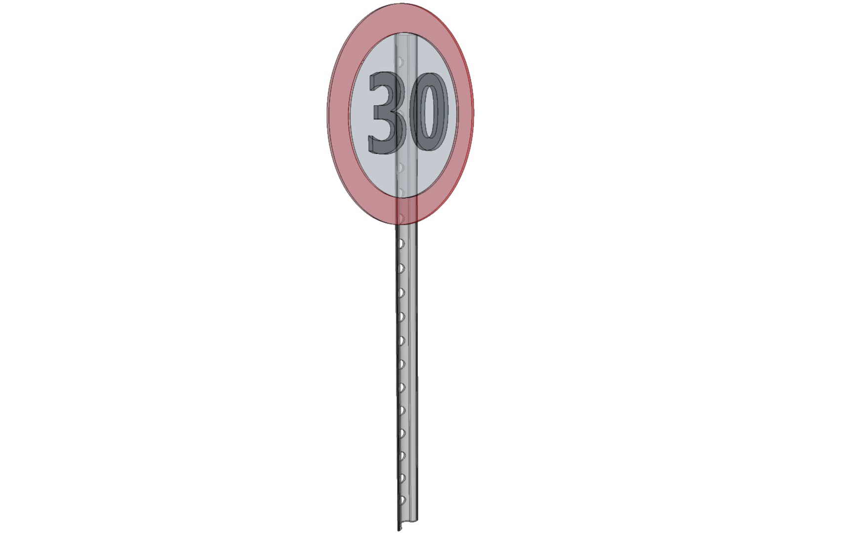 30 speed limit 3D - TurboSquid 1872233