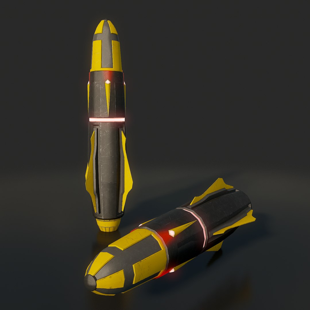 3d Model Military Missile