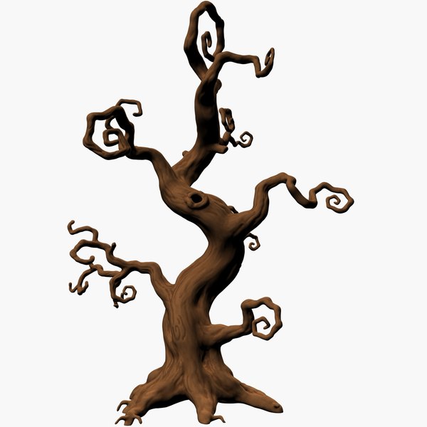 modelo 3d Spooky Tree 2 Curly: para uso 3D y Stl para impresión gratis ...