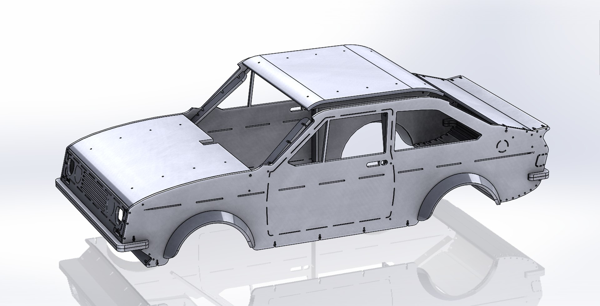 Escort Mk2 Cut Laser Model - TurboSquid 1378004