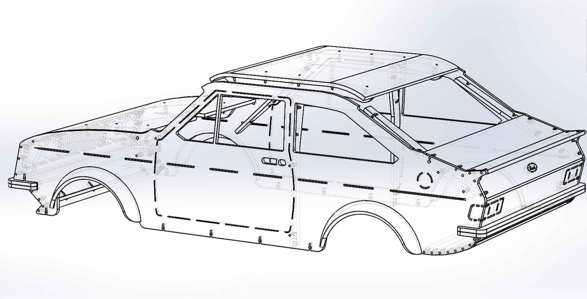 Escort Mk2 Cut Laser Model - TurboSquid 1378004