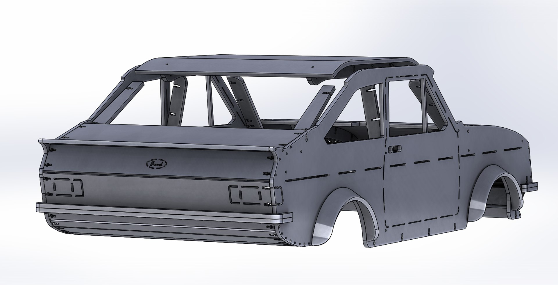 Escort Mk2 Cut Laser Model - TurboSquid 1378004