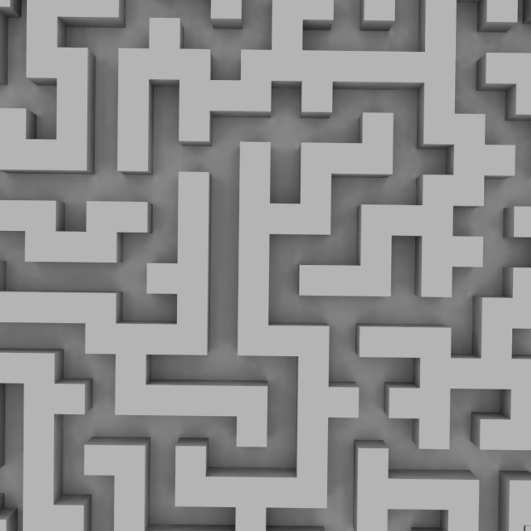 3ds max square labyrinth