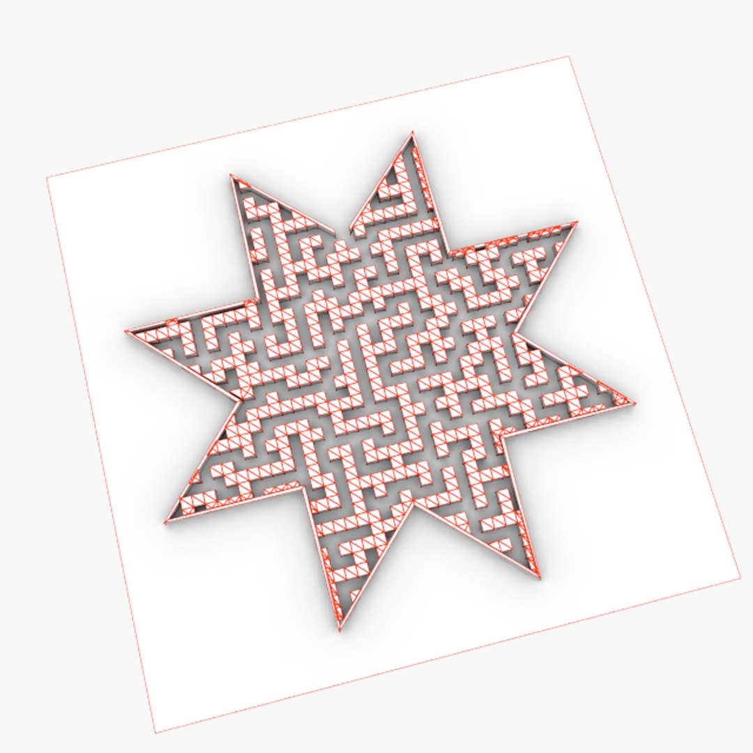 3ds max square labyrinth