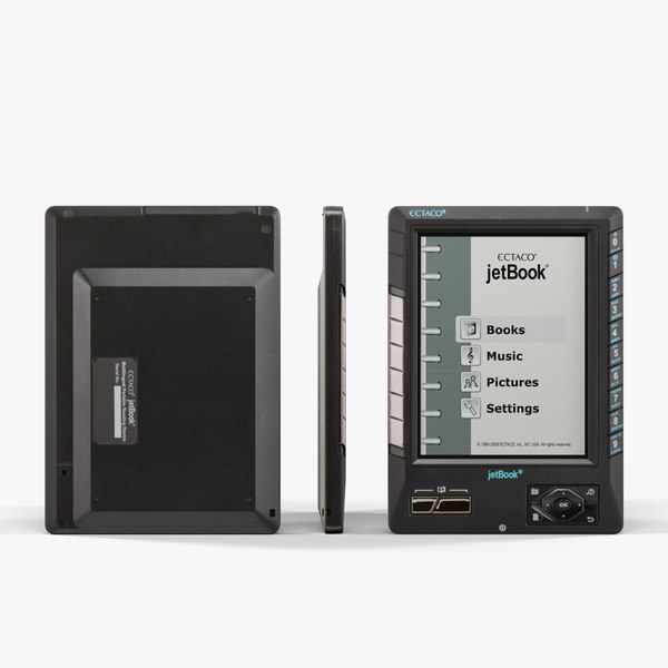 3d low-poly ectaco jetbook model