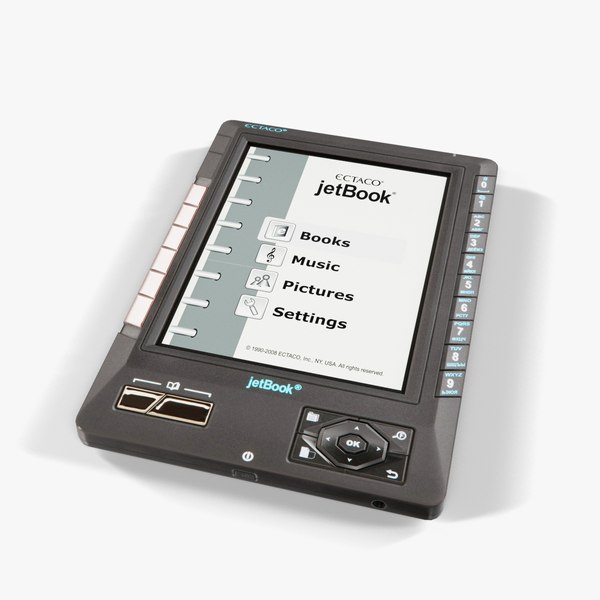 3d low-poly ectaco jetbook model