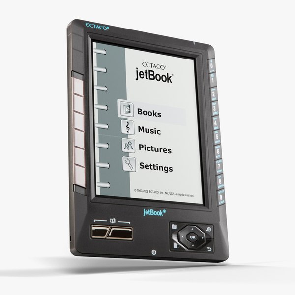 3d low-poly ectaco jetbook model