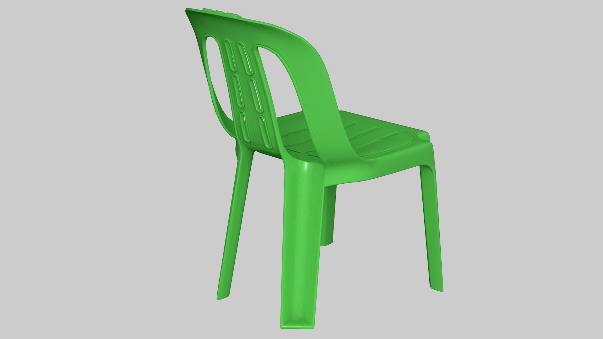 3D Plastic Chair 2 Model - TurboSquid 1989925