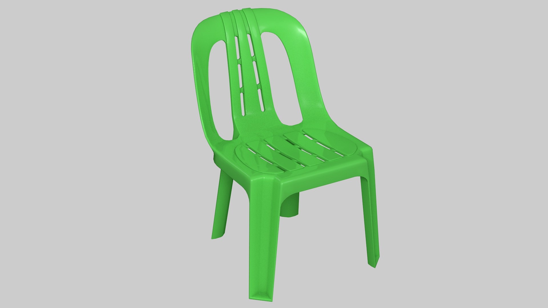 3D Plastic Chair 2 Model - TurboSquid 1989925