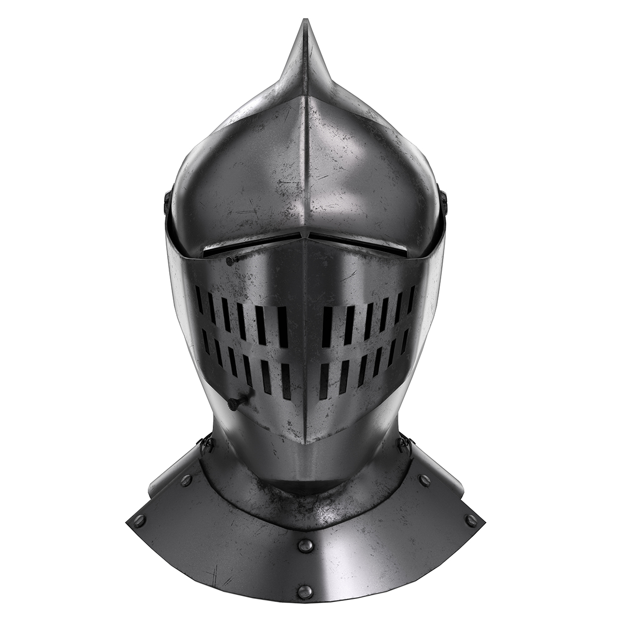 Medieval knight armet helmet visor 3D model - TurboSquid 1183665