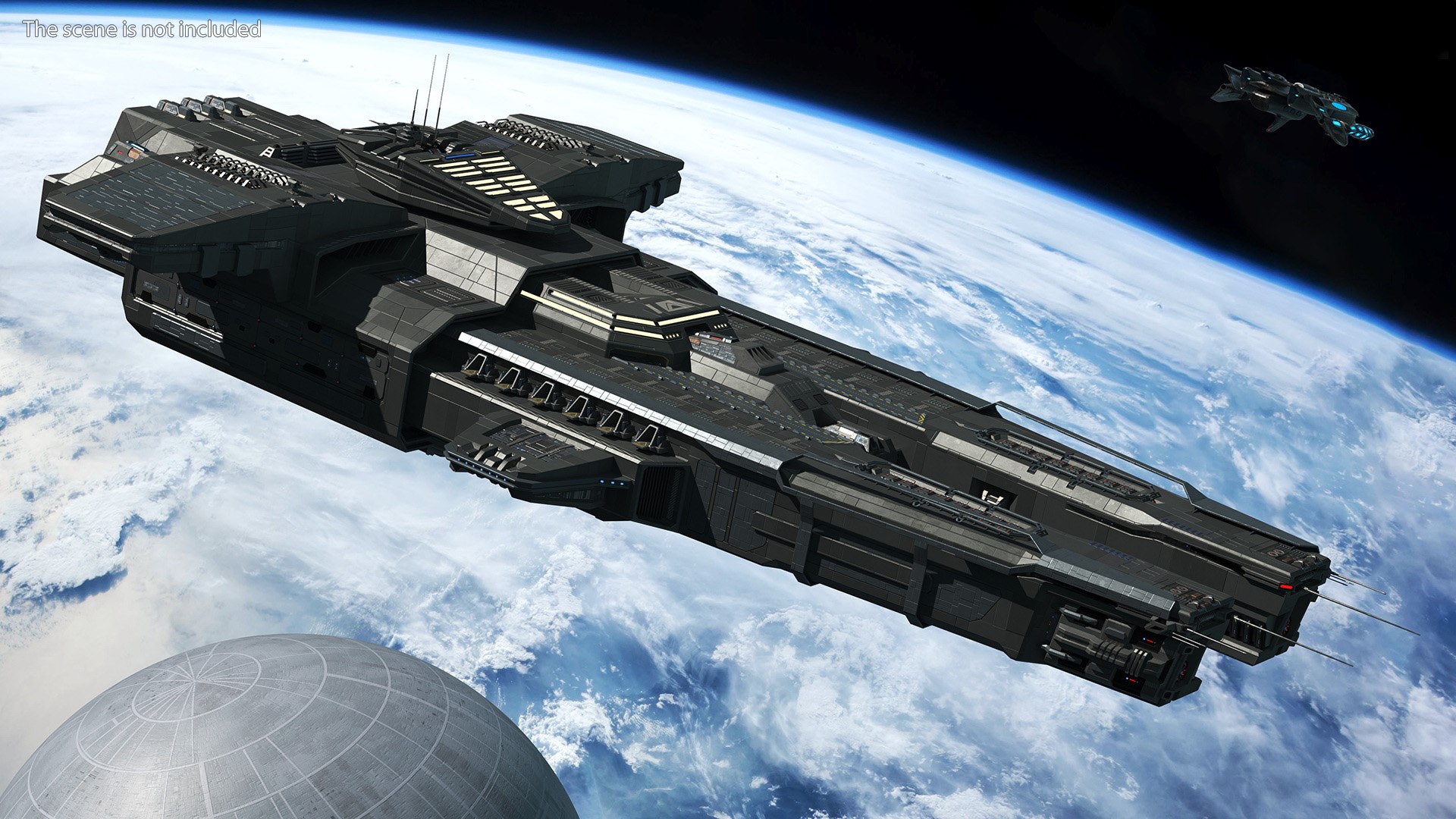 Futuristic Spaceship Carrier 3D Model - TurboSquid 2220668