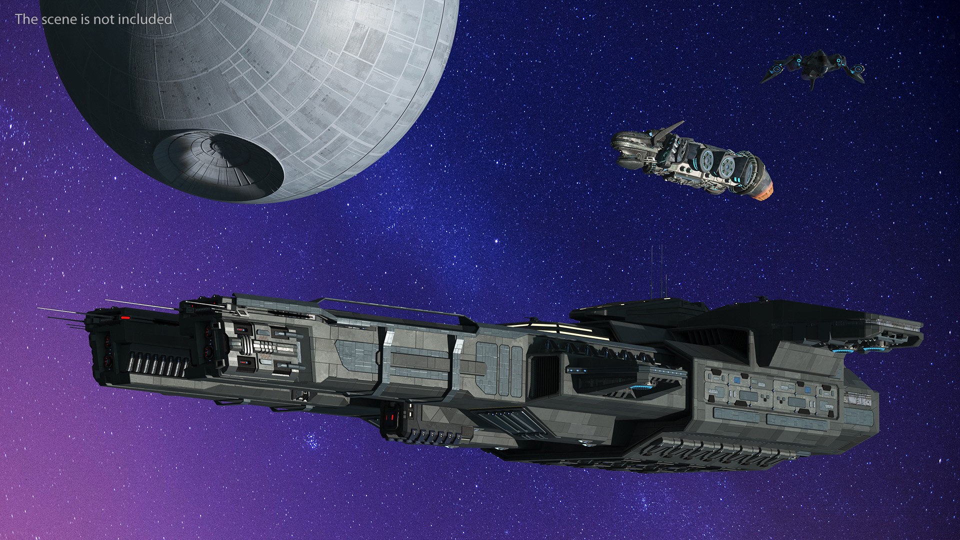 Futuristic Spaceship Carrier 3D Model - TurboSquid 2220668