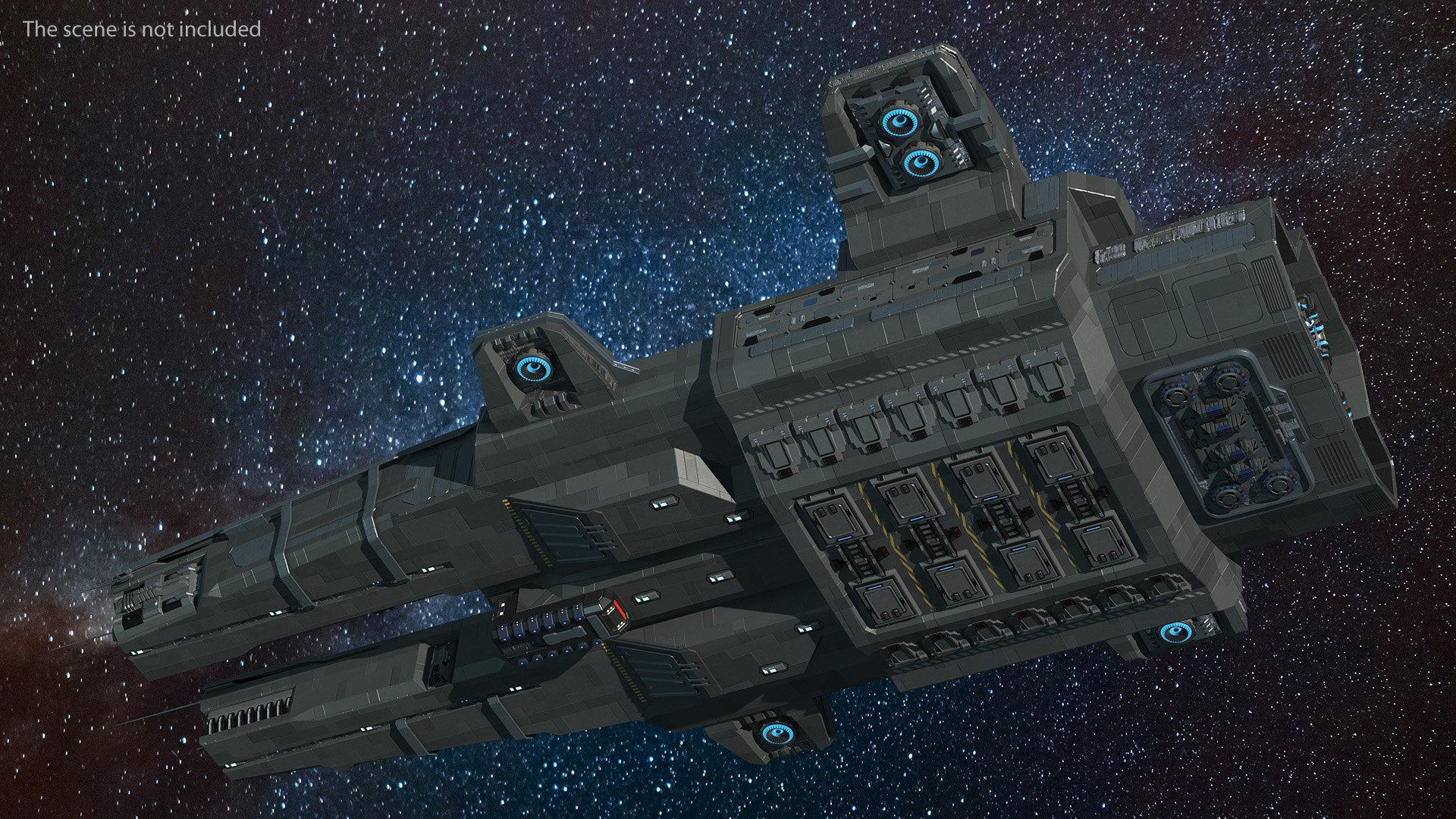 Futuristic Spaceship Carrier 3D Model - TurboSquid 2220668