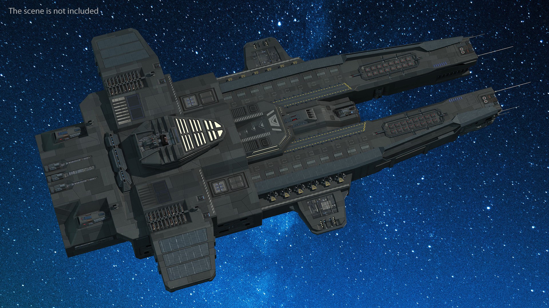 Futuristic Spaceship Carrier 3D Model - TurboSquid 2220668