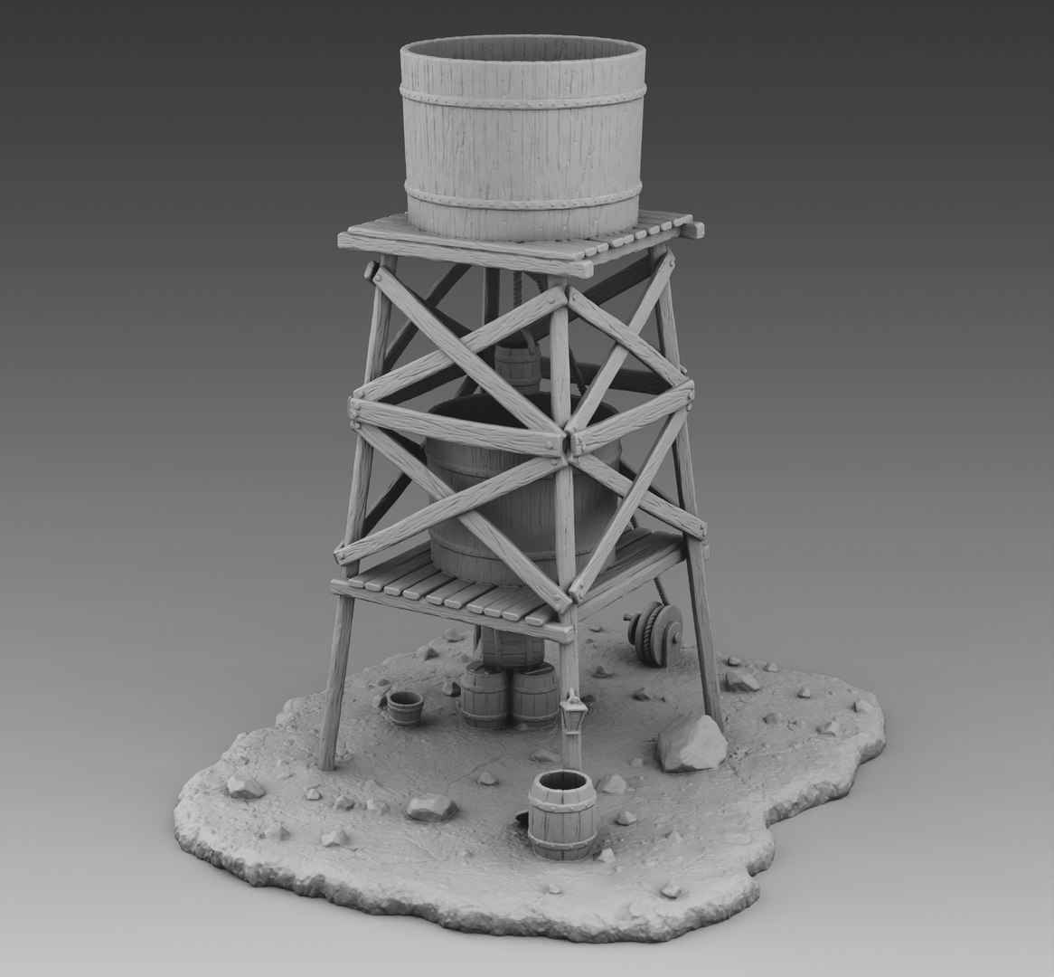 3D Water Reservoir - TurboSquid 1945936