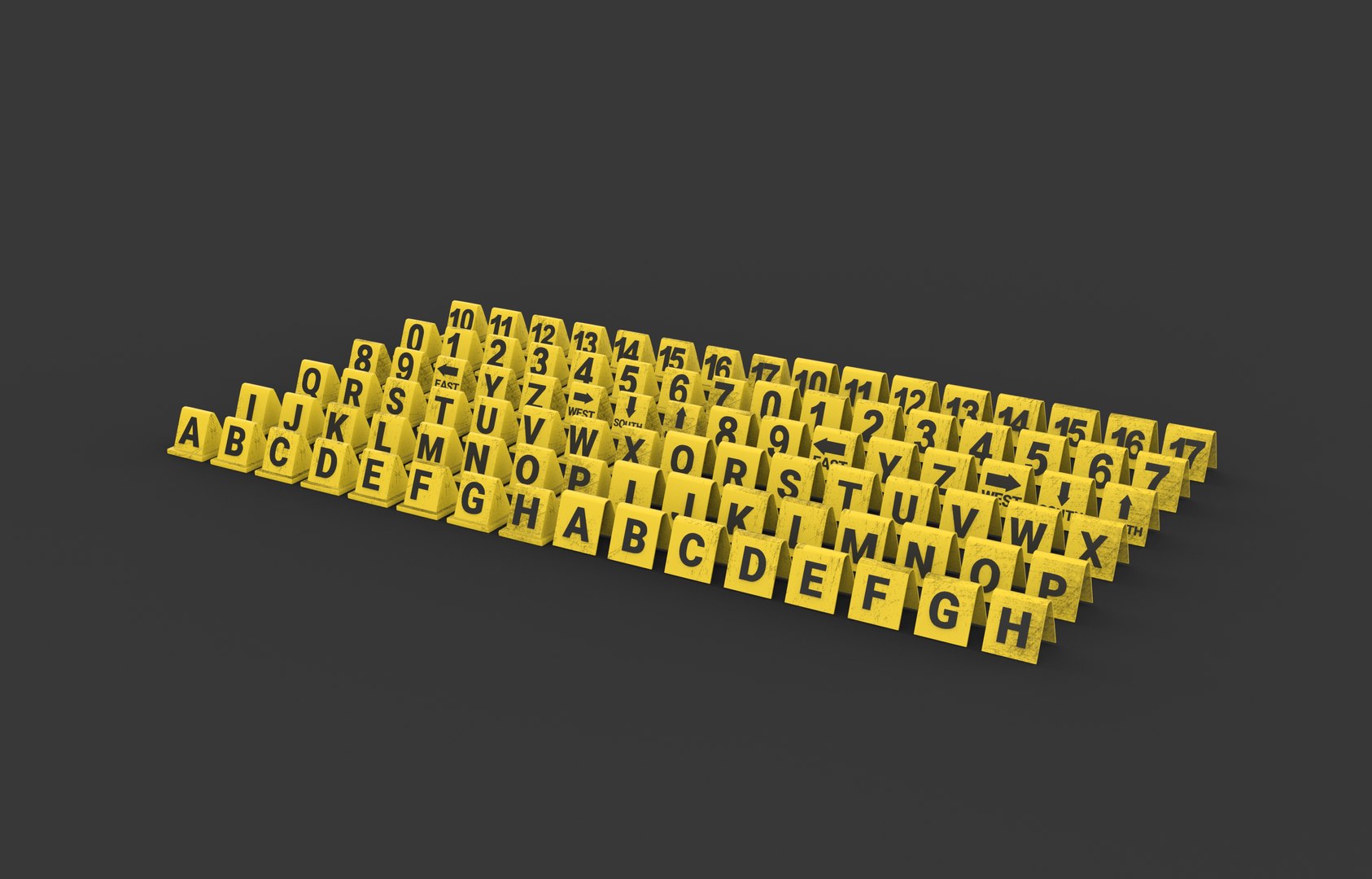 3D Crime Scene Signs And Marks 3D Model - TurboSquid 2336287