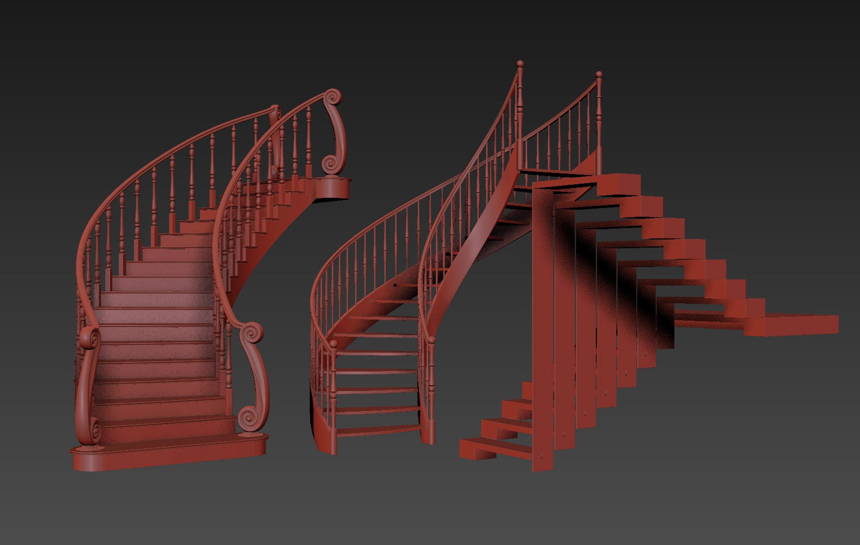 Stairs Model - TurboSquid 1487084