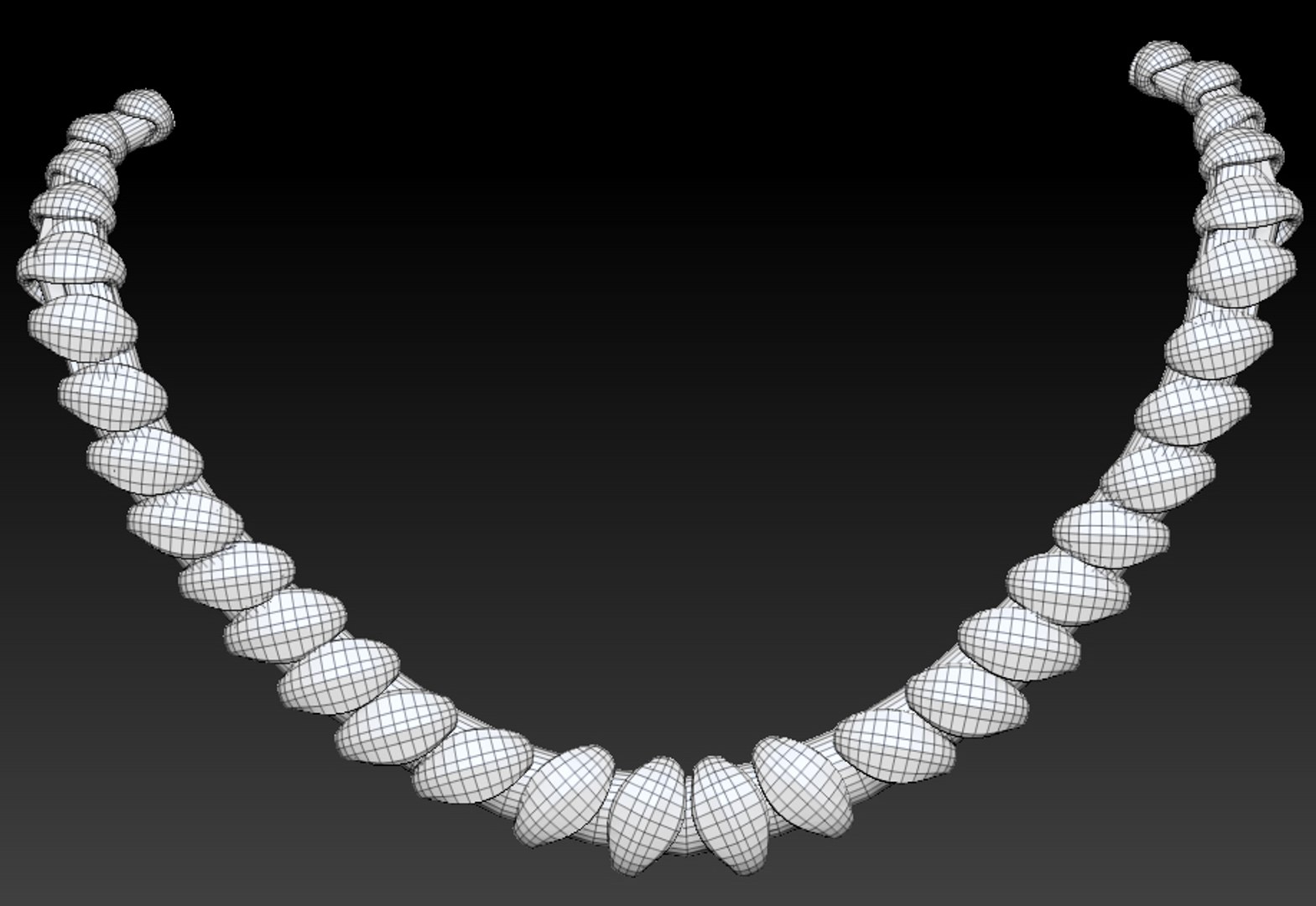 3d Obj Necklace Render