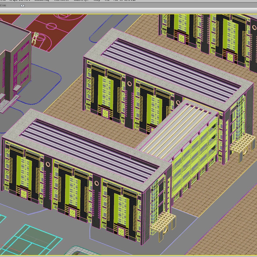 School 3d Model