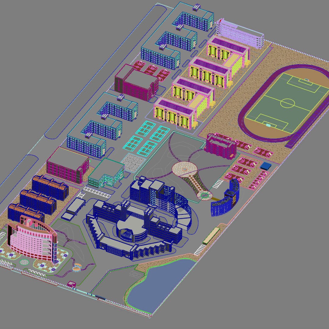 School 3d Model
