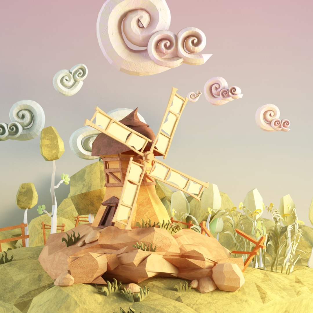 3D Model Paper Island Nature - TurboSquid 1379360