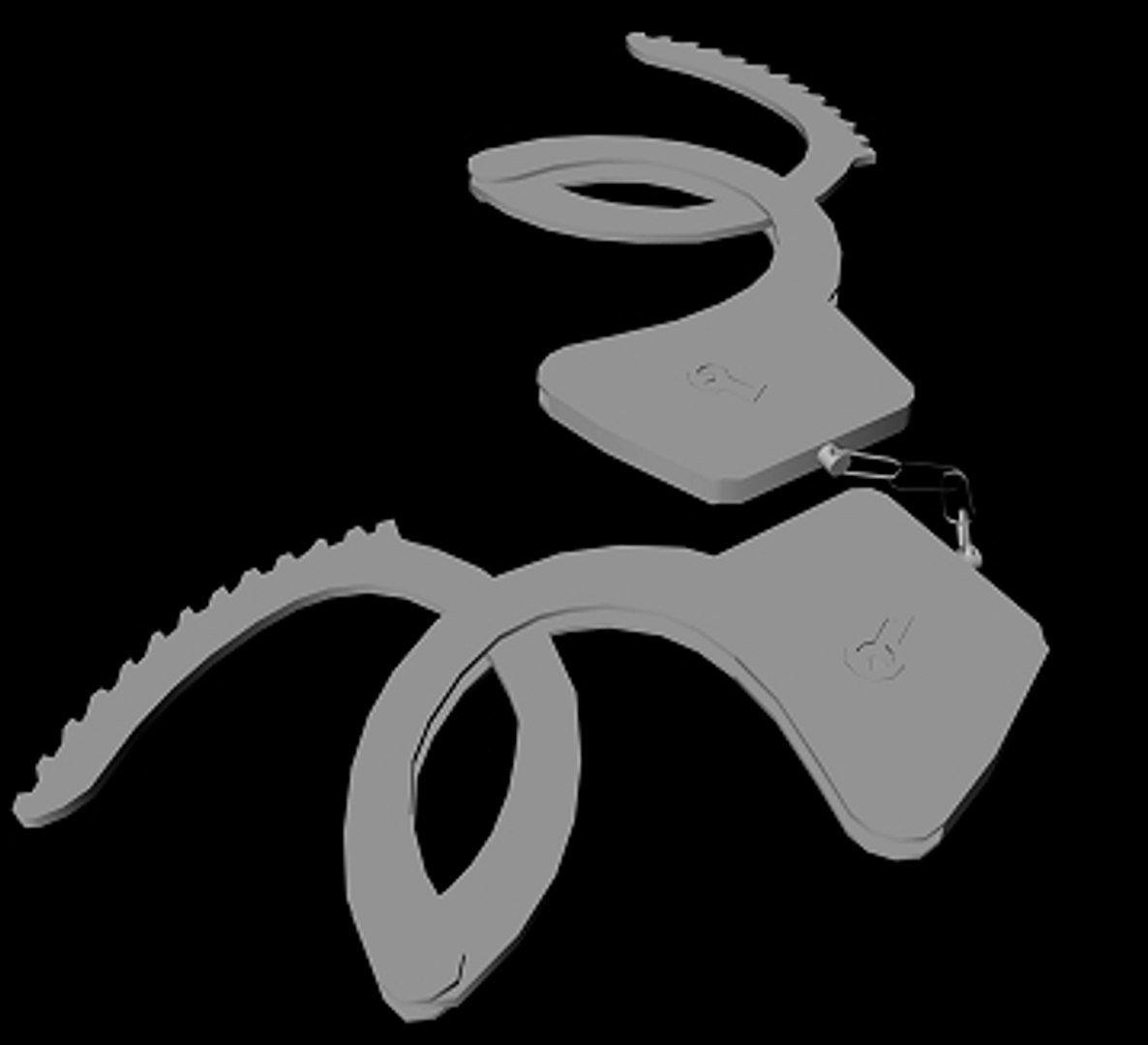 free handcuffs 3d model